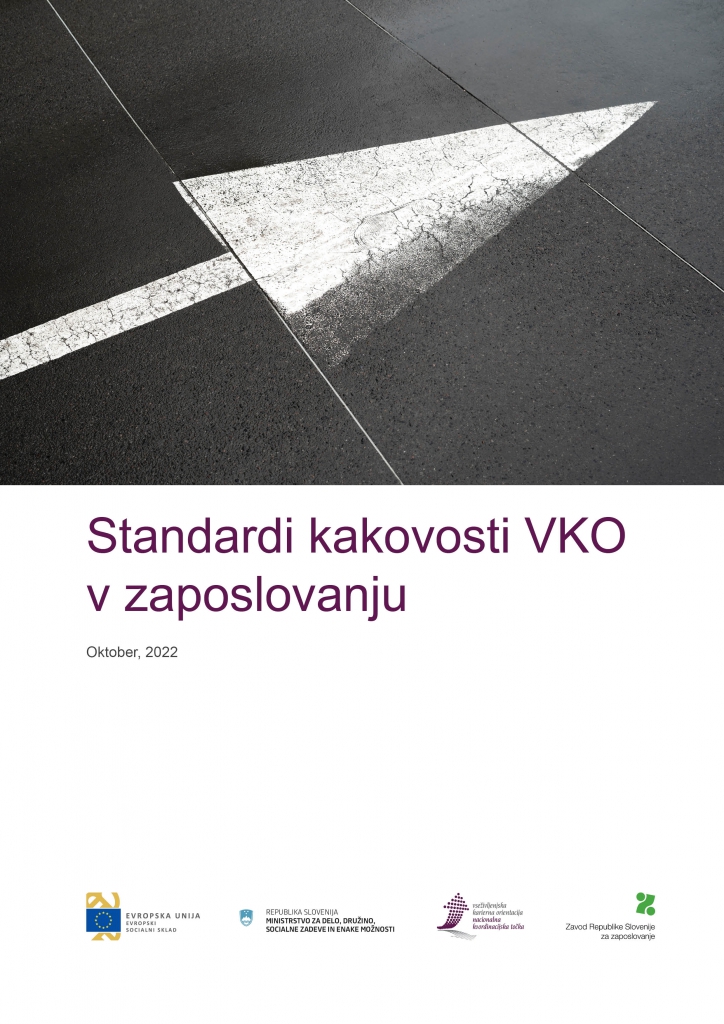Izdali smo: Standardi kakovosti VKO v zaposlovanju - VKO-točka